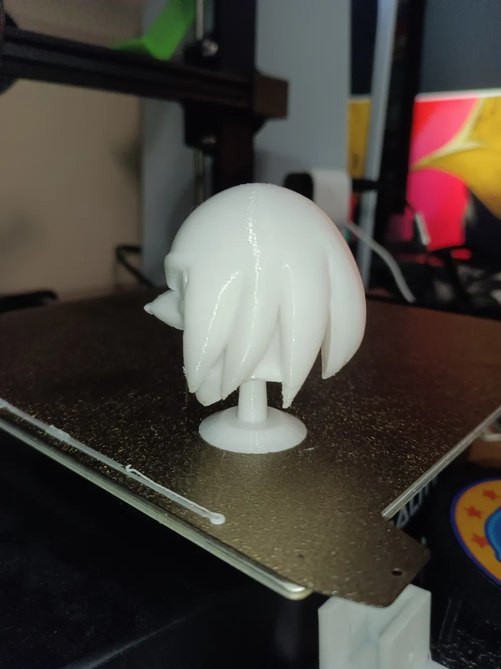 Knuckles Bust Base Included - Free 3D Print Model - MakerWorld