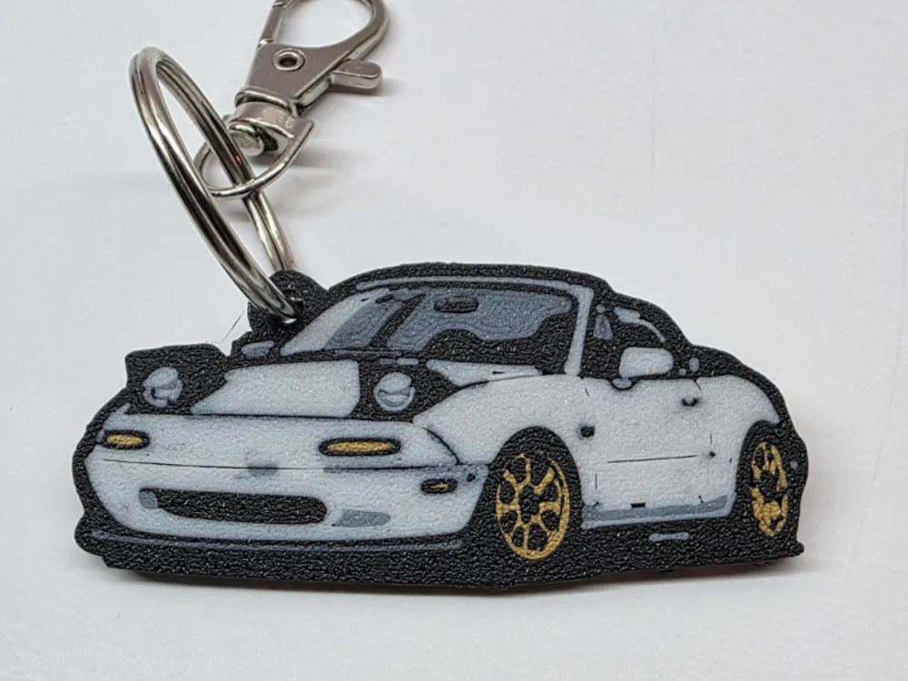 mazda miata keychain - Free 3D Print Model - MakerWorld