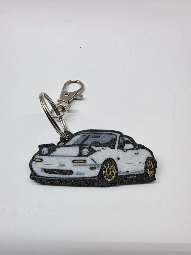 mazda miata keychain - Free 3D Print Model - MakerWorld