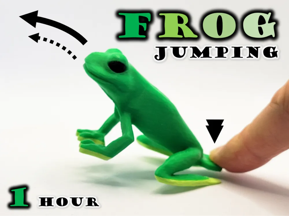 Frog Jumping - Free 3D Print Model - MakerWorld