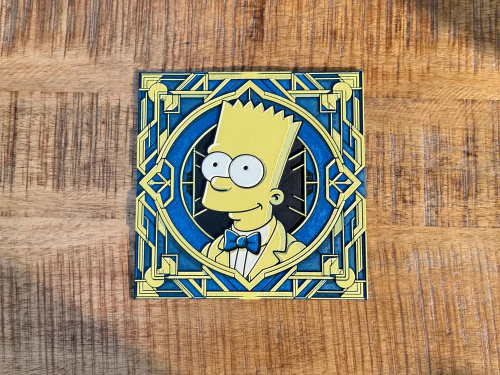 Art Deco - Bart Simpson by 3Deekes - MakerWorld