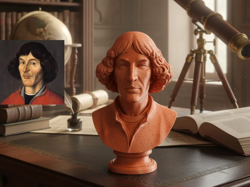 Nicolas Copernic – Bust - Free 3D Print Model - MakerWorld