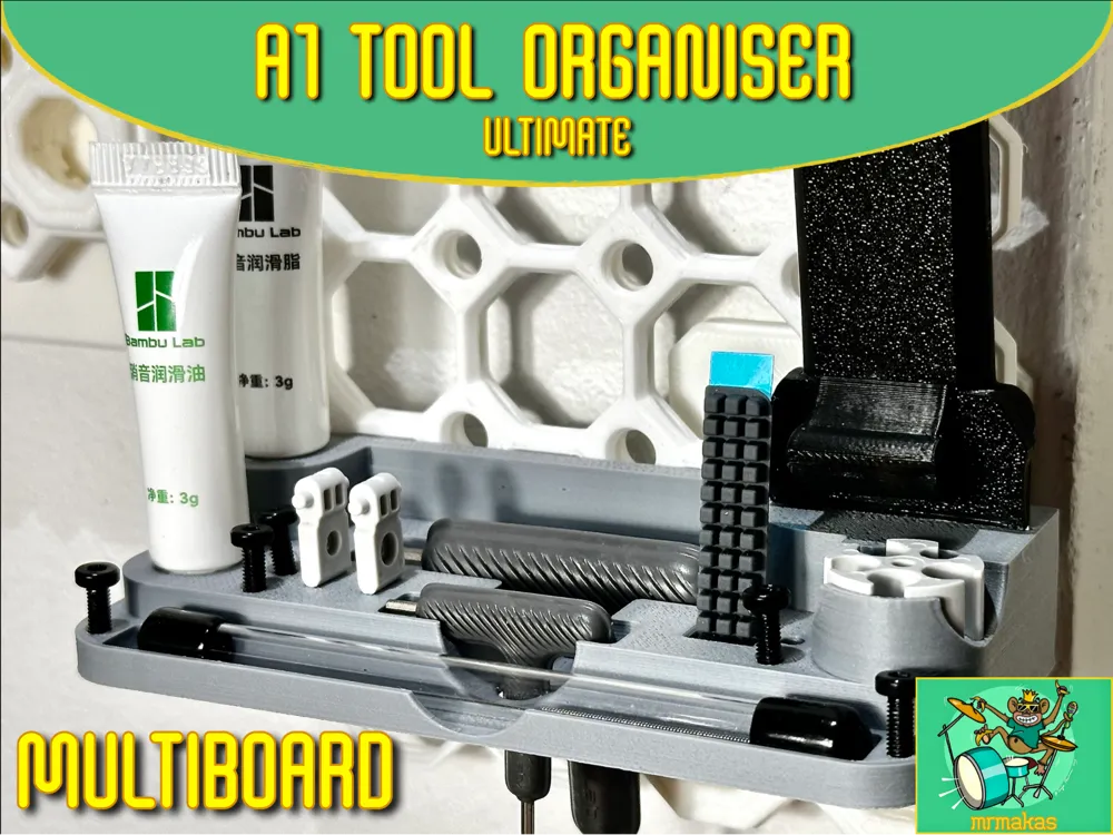 ULTIMATE A1 tool organizer for Multiboard by mrmakas - MakerWorld
