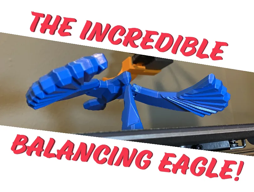 Gravity Defying Balancing Eagle! (Print in Place) by Nareikepop MakerWorld: Download Free 3D Models
