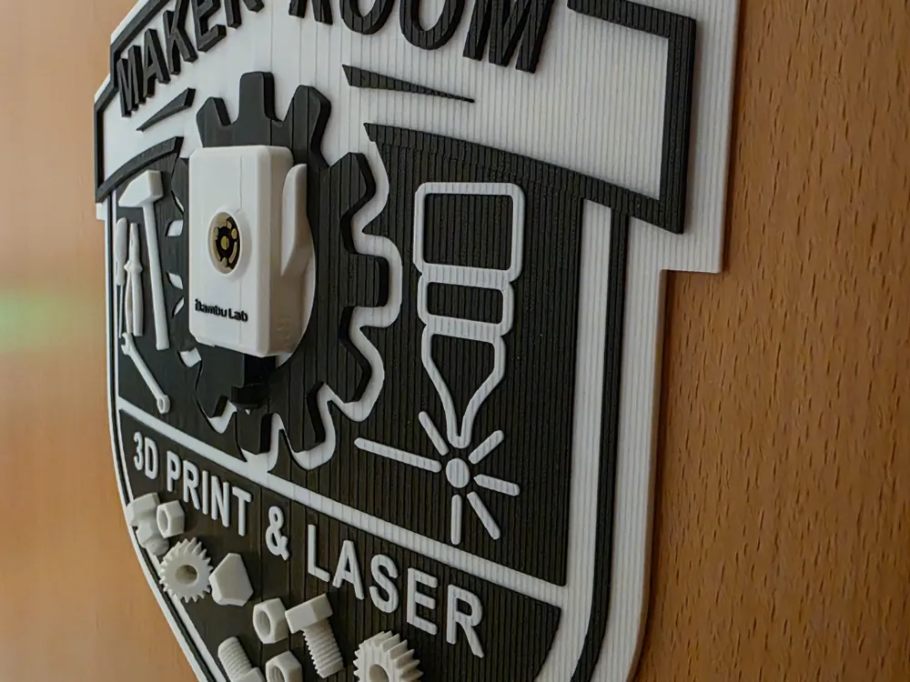 Maker Room – 3D Print & Laser Door Sign by Rober7Crow MakerWorld ...