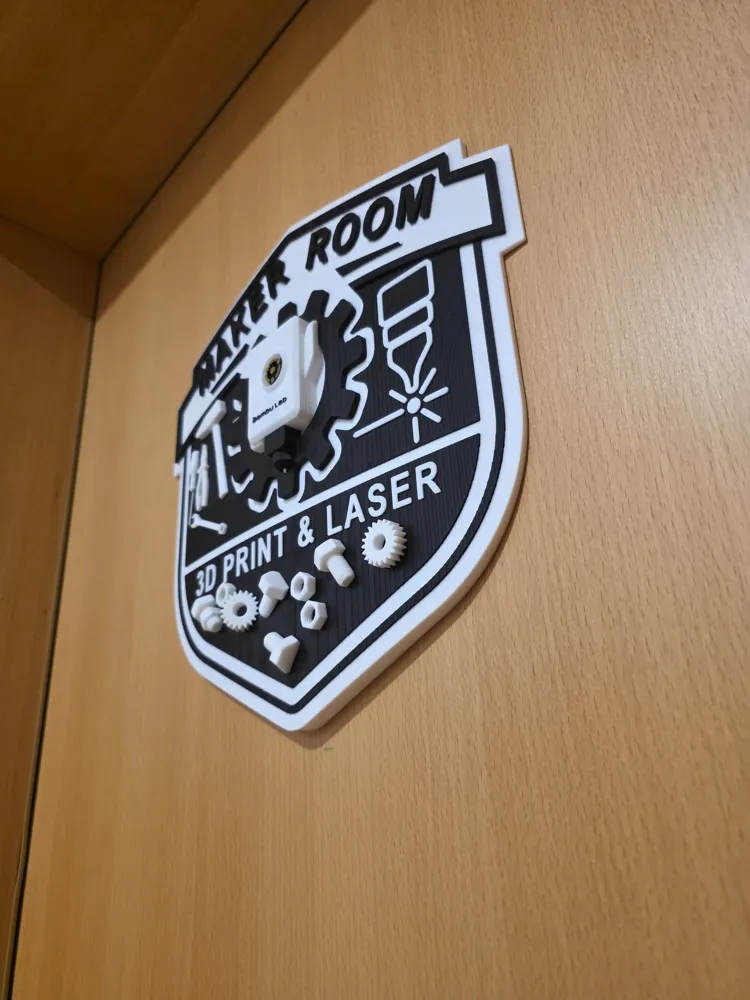 Maker Room – 3D Print & Laser Door Sign by Rober7Crow MakerWorld ...
