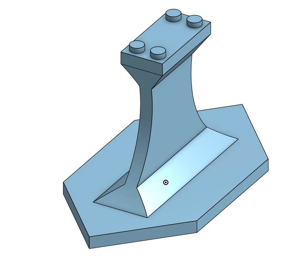 Brick Ship Display Stand, 2in (51mm) tall Remixed by K2SO - MakerWorld