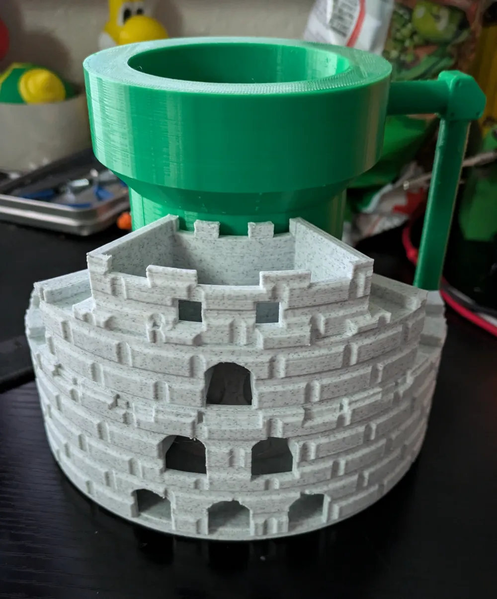 Koozie | Bowser Castle Dice Tower | Mario Pipe by mikelb0013 MakerWorld ...