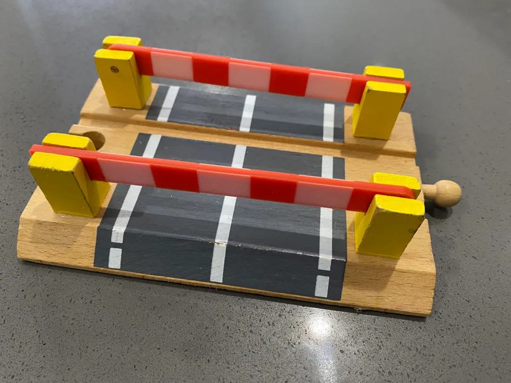 Wooden Train Set Crossing Barrier Boom Gate MK1 by @Beast-LabMakerWorld ...