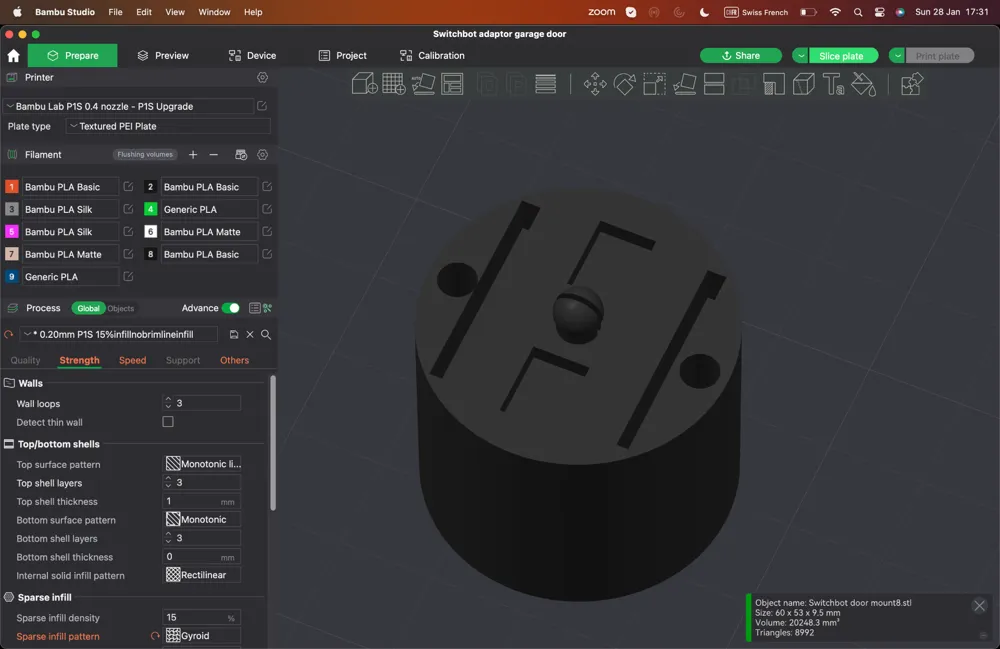 SwitchBot Lock Adapter by Swiss3D - MakerWorld