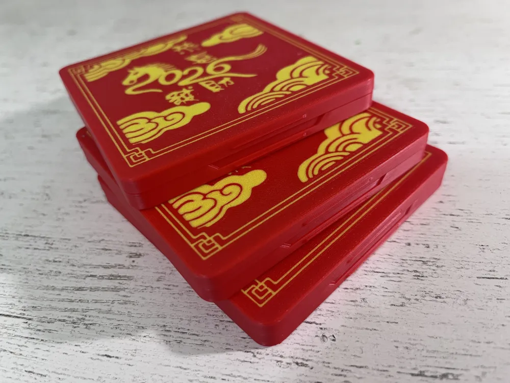Red envelope (Print in Place, no supports, no hardware needed) - Free ...