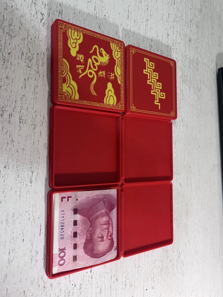 Red envelope (Print in Place, no supports, no hardware needed) - Free ...