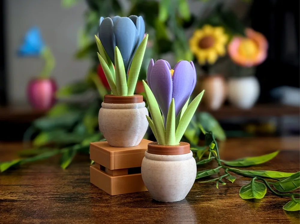 Saffron (Crocus) Clicker - Free 3D Print Model - MakerWorld