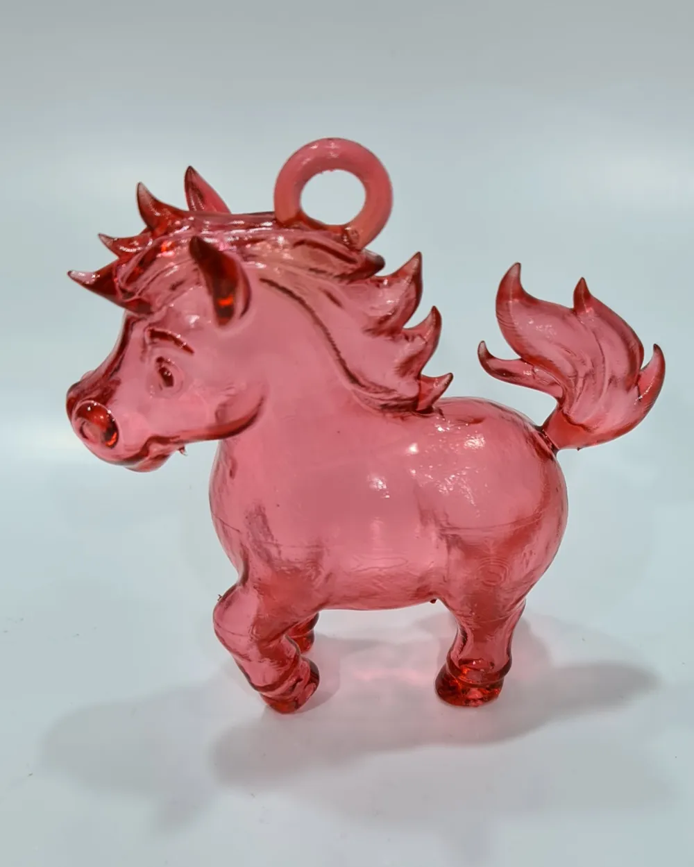 Fiery red horse, Christmas tree toy - Free 3D Print Model - MakerWorld