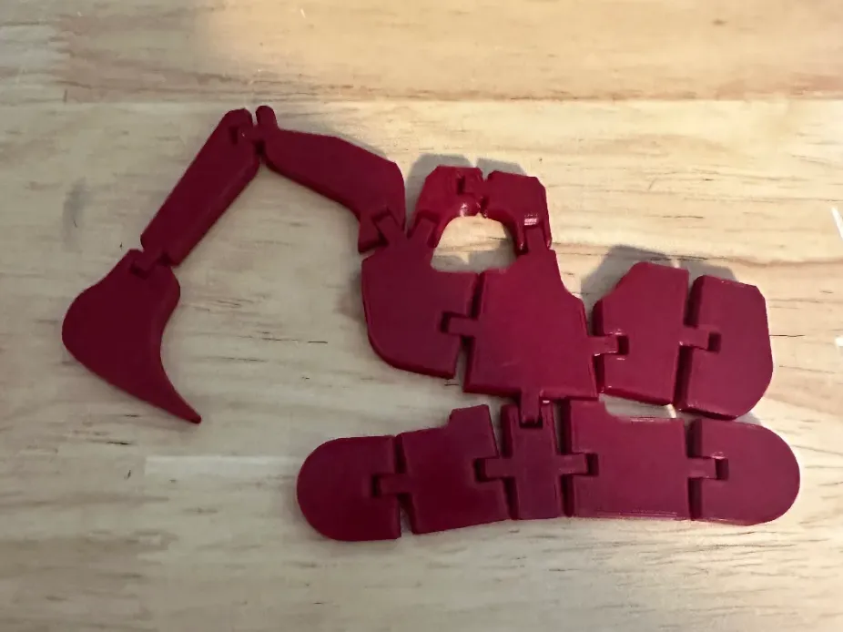 Flexi Excavator - Free 3D Print Model - MakerWorld
