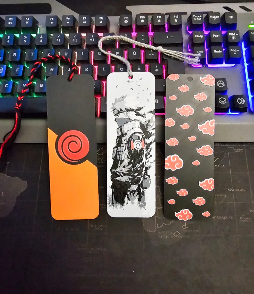 Naruto Bookmark collection - HueForge by Think3D - MakerWorld