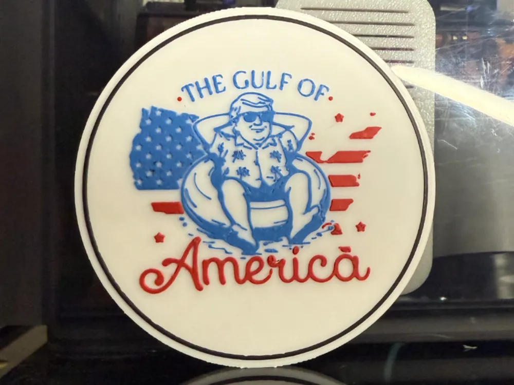 THE GULF OF AMERICA TRUMP COASTER - Free 3D Print Model - MakerWorld