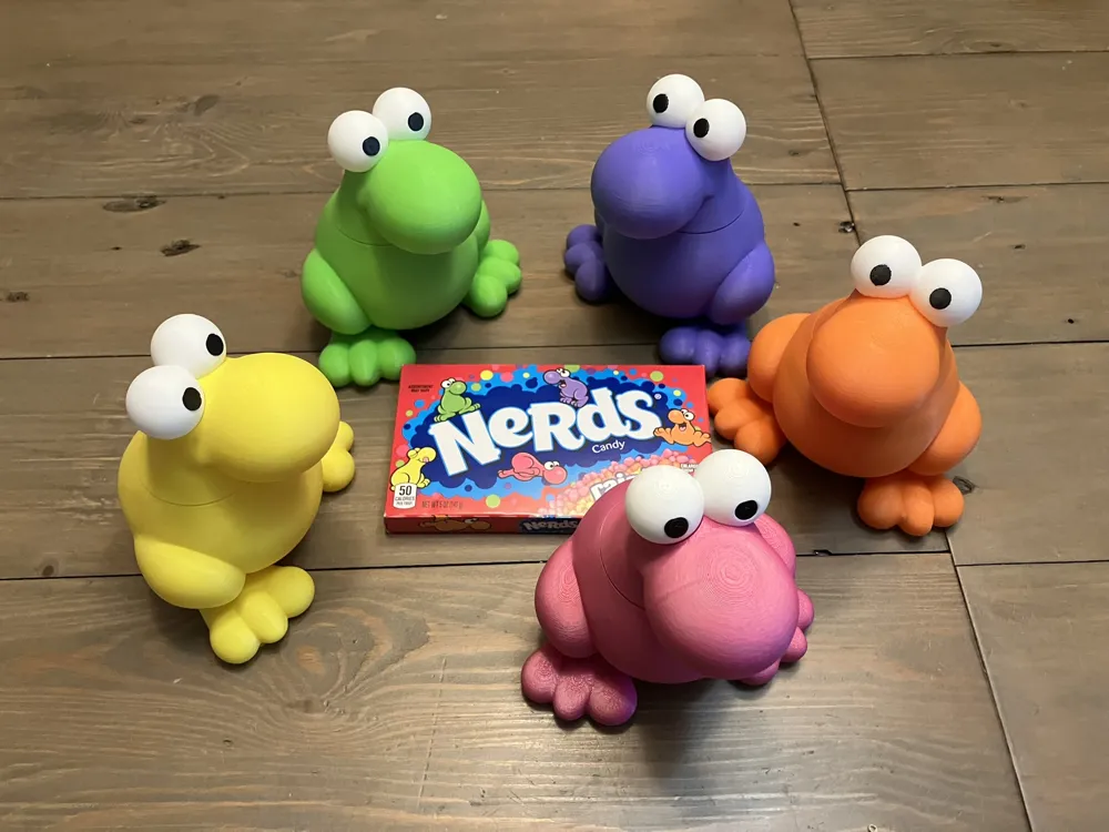 Nerds-shaped container for Nerds by wonderpuddle MakerWorld: Download ...