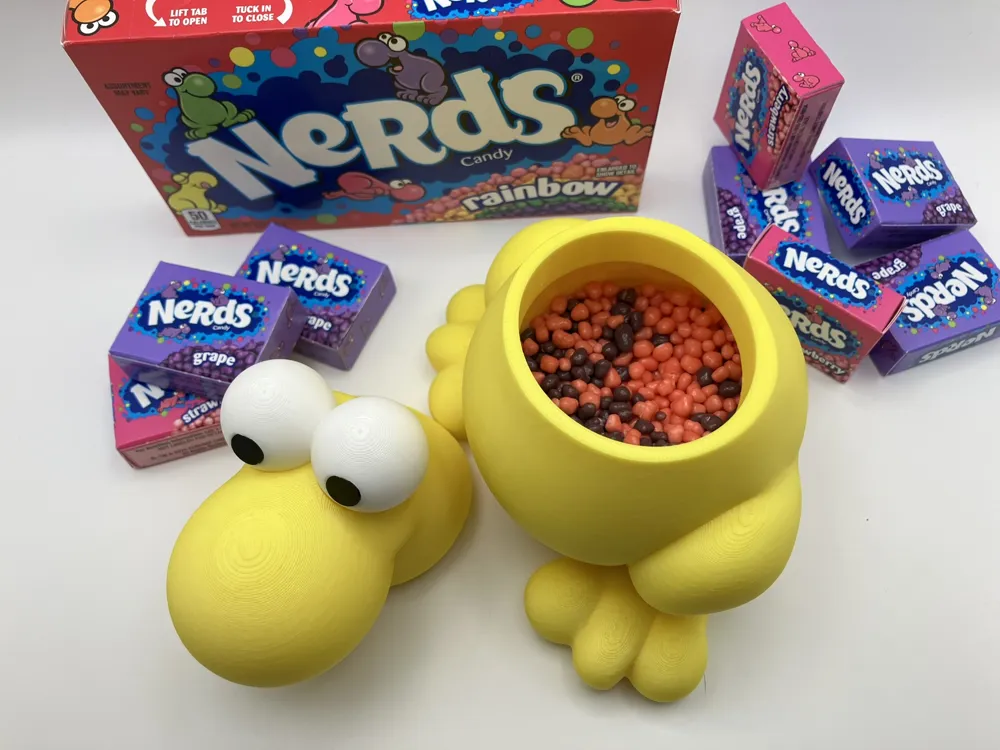 Nerds-shaped container for Nerds by wonderpuddle MakerWorld: Download ...