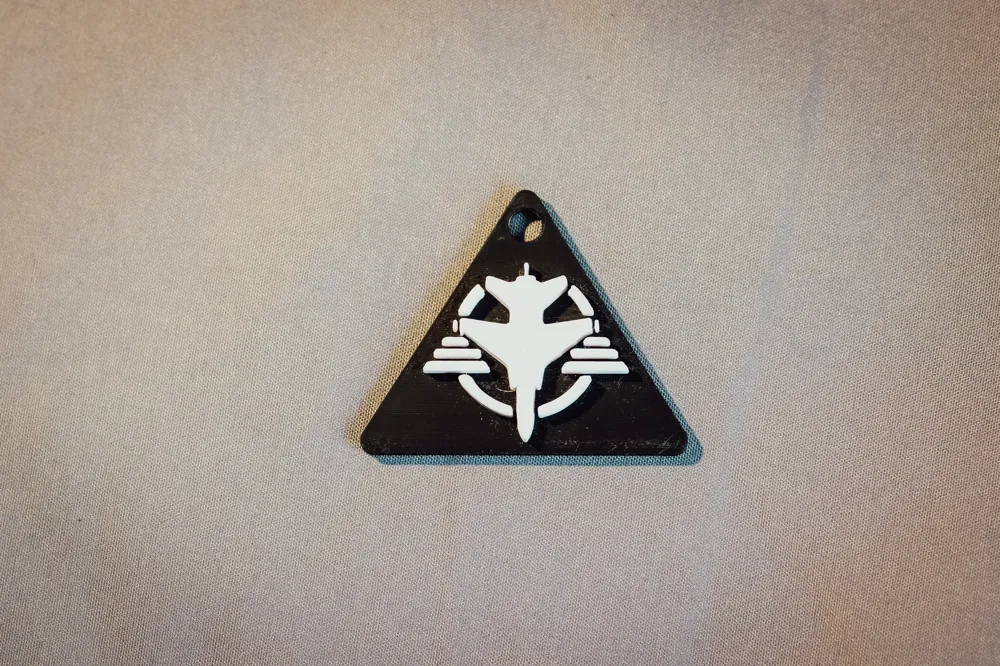 Stealth Jet Triangle Keychain Military Portachiavi - Free 3D Print ...