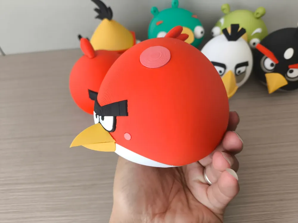 Angry Birds Big Red Multicolor Glue-Free Assembly Version (Compatible ...