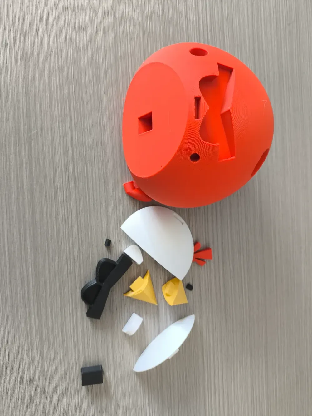 Angry Birds Big Red Multicolor Glue-Free Assembly Version (Compatible ...