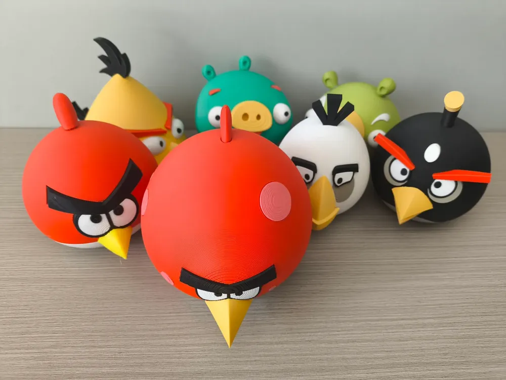 Angry Birds Big Red Multicolor Glue-Free Assembly Version (Compatible ...