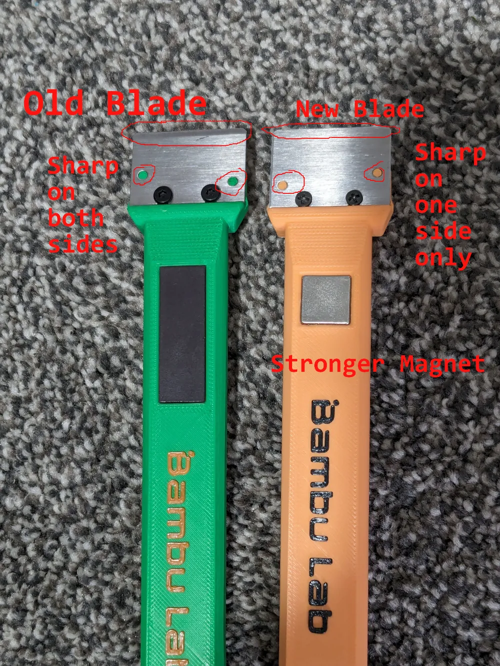 Bambu Scraper Grip Flipped blade stronger magnet Remixed by ...