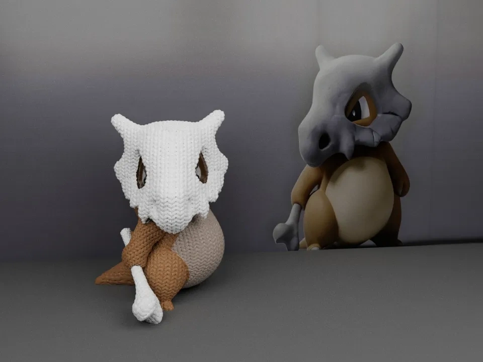 Pokemon-Cubone Winter Knit Edition by 贾维斯 MakerWorld: Download Free 3D ...