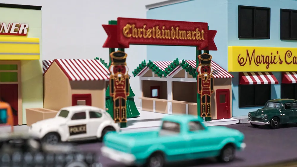 Christkindlmarket Chicago - Christmas Model Set - Free 3D Print Model ...