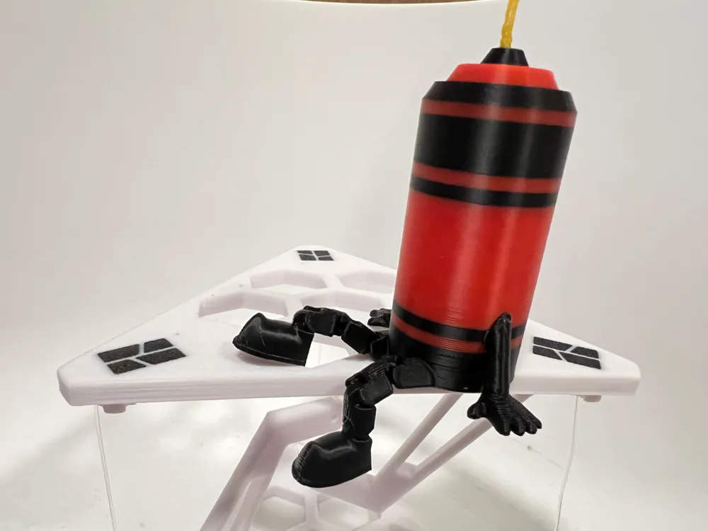 Firecracker with Articulated Legs - Free 3D Print Model - MakerWorld