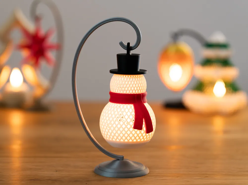 Mini Christmas Snowman Tea Light Ornament by Maxx Design MakerWorld: Download Free 3D Models