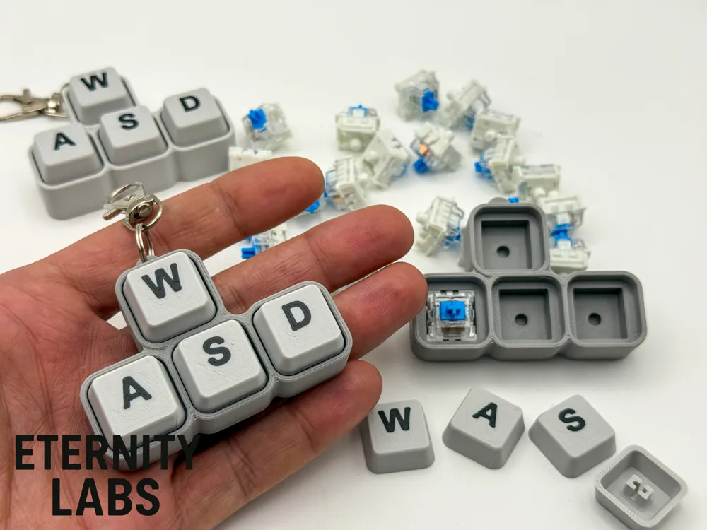 Clicker - WASD - Free 3D Print Model - MakerWorld