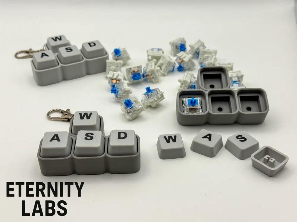 Clicker - WASD - Free 3D Print Model - MakerWorld