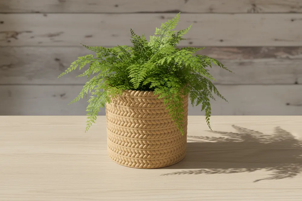 Knitted Flower Pot by DSCMaker MakerWorld: Download Free 3D Models