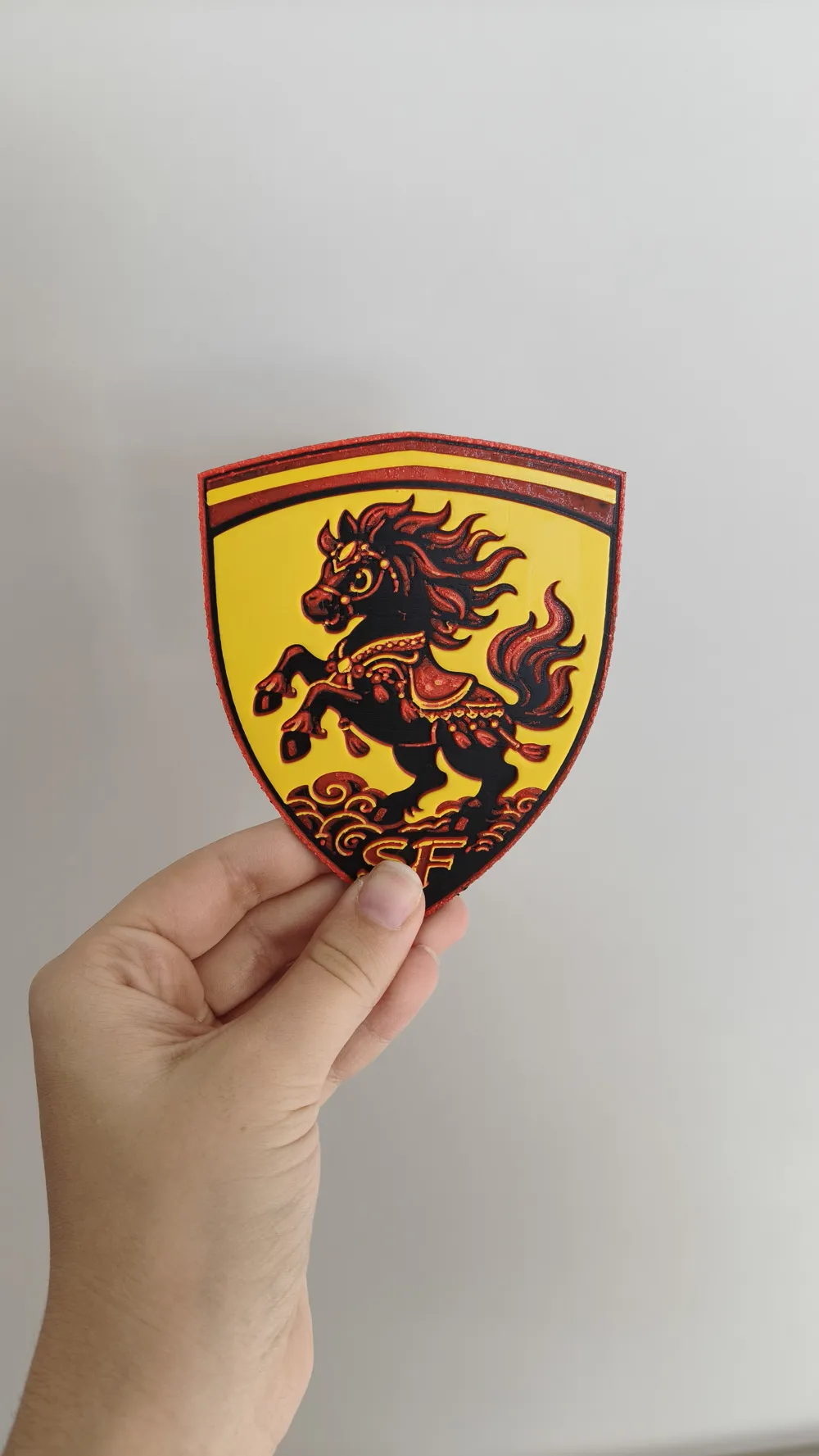 Ferrari Logo Fire Horse 2026 - Free 3D Print Model - MakerWorld