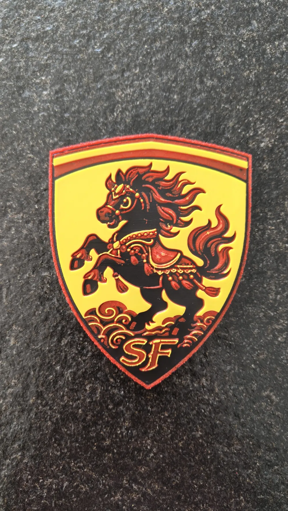 Ferrari Logo Fire Horse 2026 - Free 3D Print Model - MakerWorld