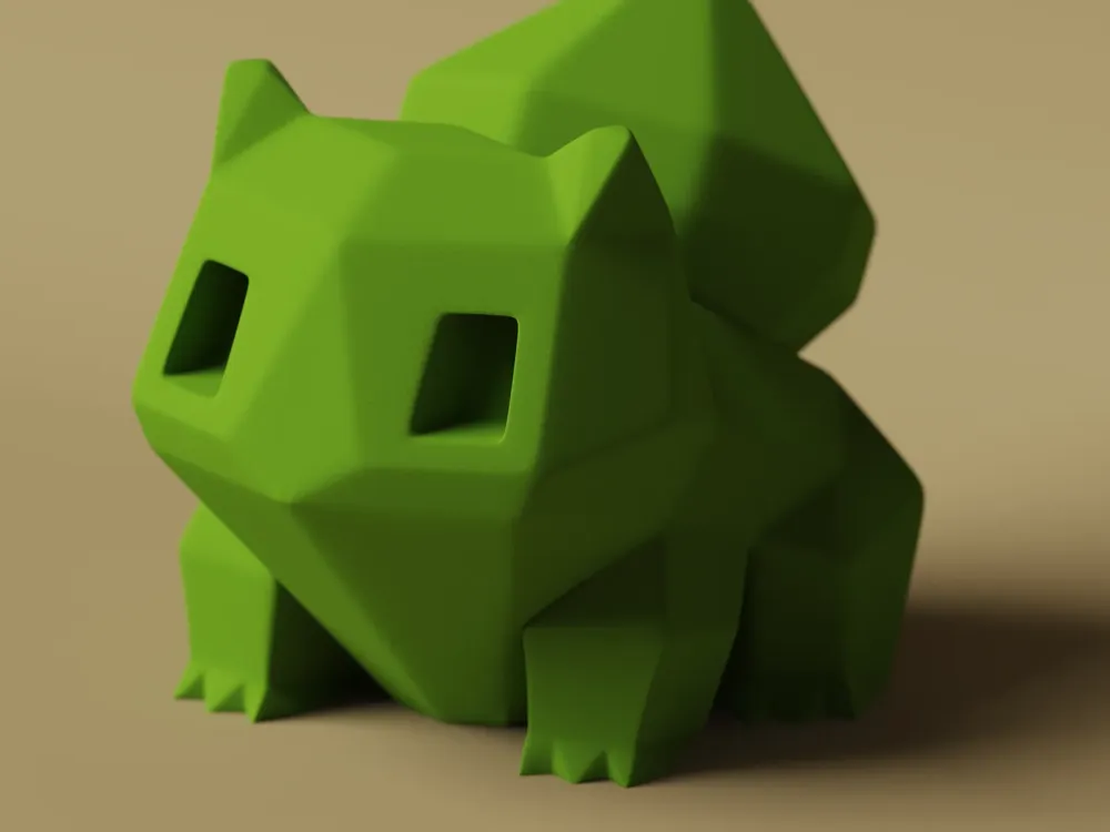 Low-Poly Bulbasaur (Pokemon) - Remastered Shared by Gyroid - MakerWorld