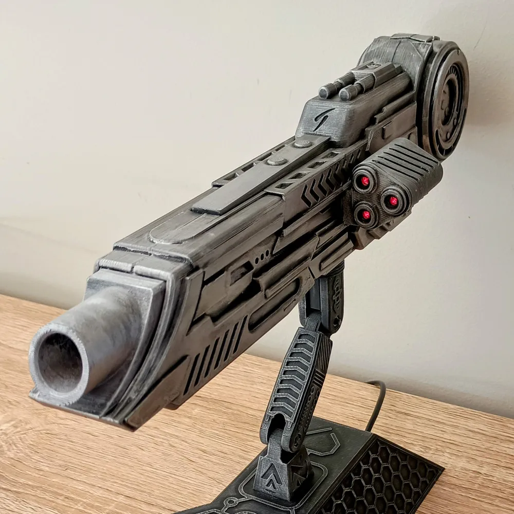 Predator Plasma Caster / Shoulder Cannon & Base - Free 3D Print Model ...