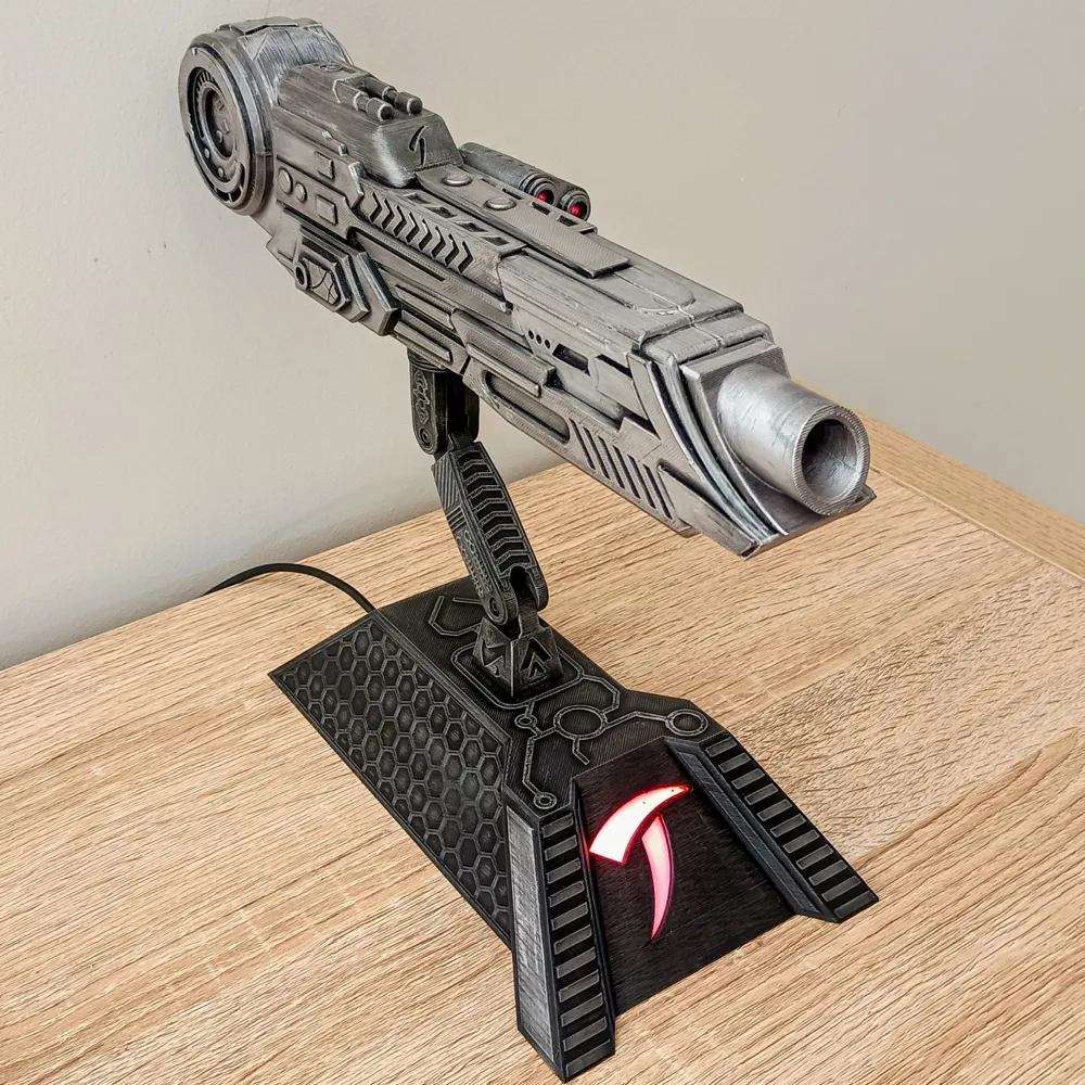 Predator Plasma Caster / Shoulder Cannon & Base - Free 3D Print Model ...