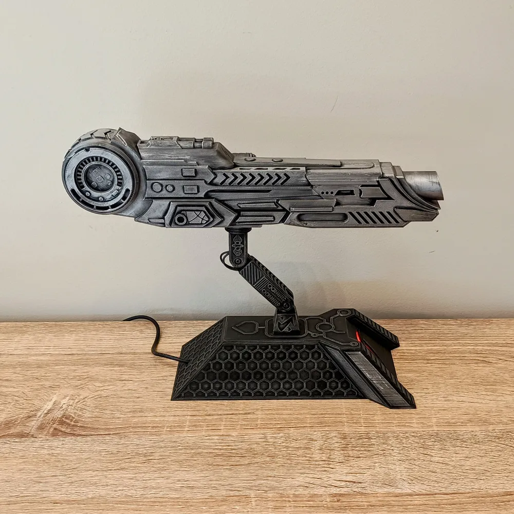 Predator Plasma Caster / Shoulder Cannon & Base - Free 3D Print Model ...