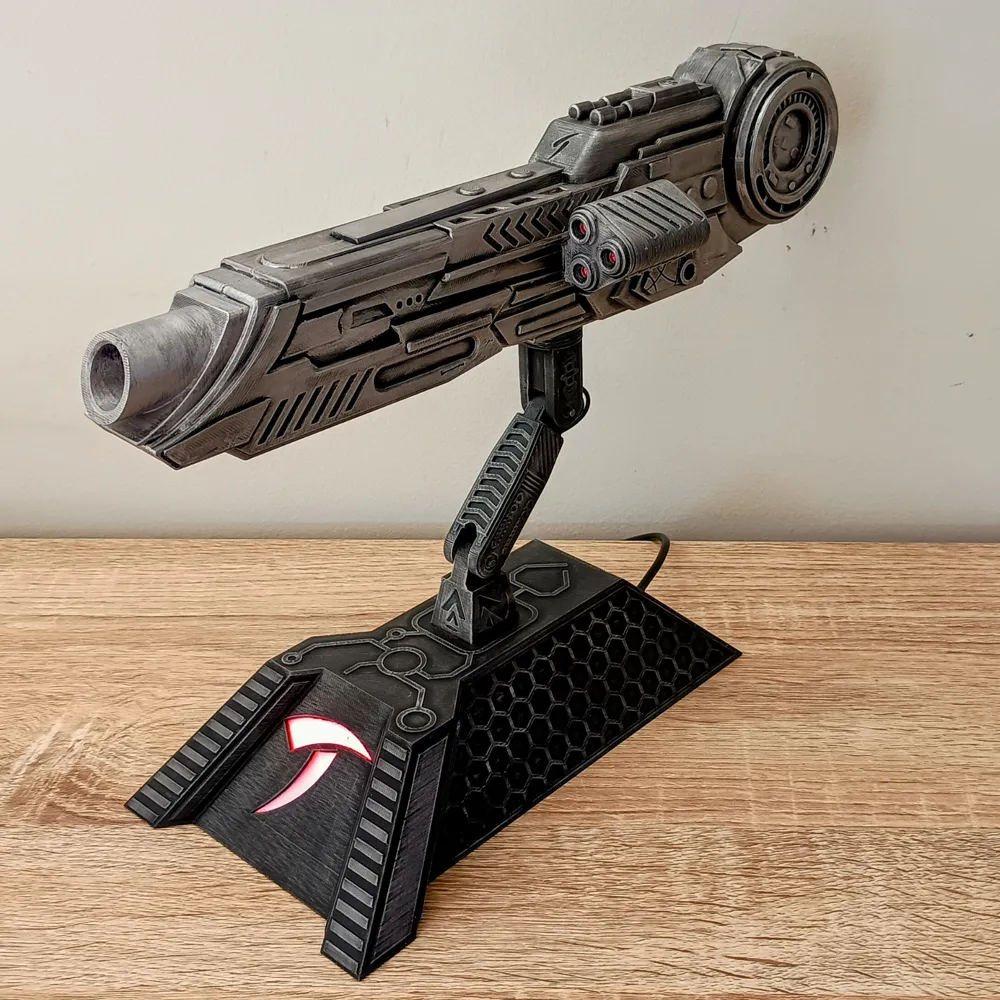 Predator Plasma Caster / Shoulder Cannon & Base - Free 3D Print Model ...