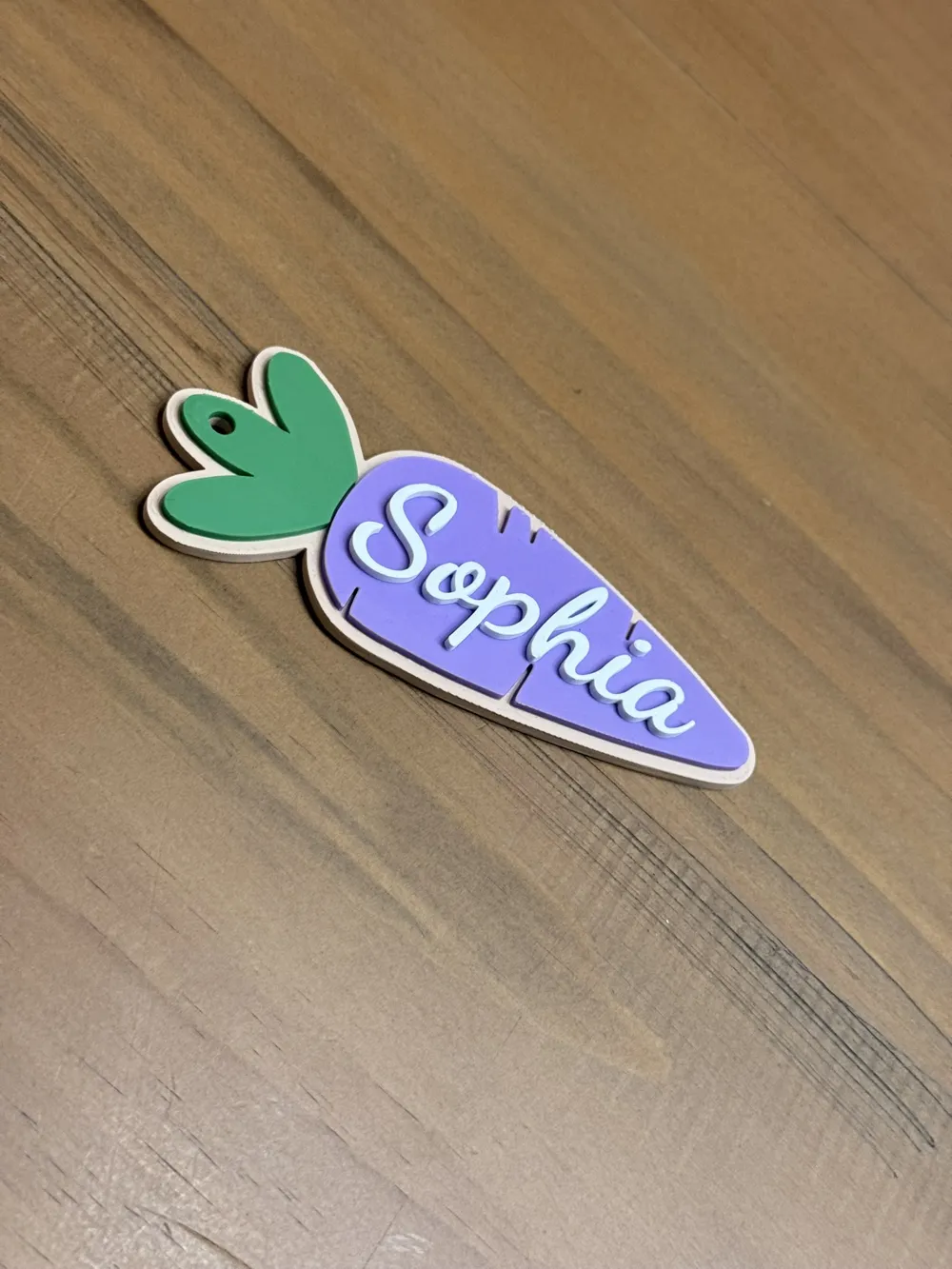 Customizeable Easter Carrot Name Tag / Basket Tag - Free 3D Print Model ...