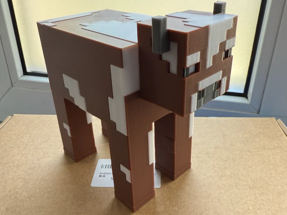 Minecraft Cow - Free 3D Print Model - MakerWorld