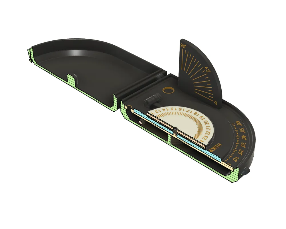 Kala Pocket Sundial Sundial-Models Equatorial-Sundial Clock Scientific ...
