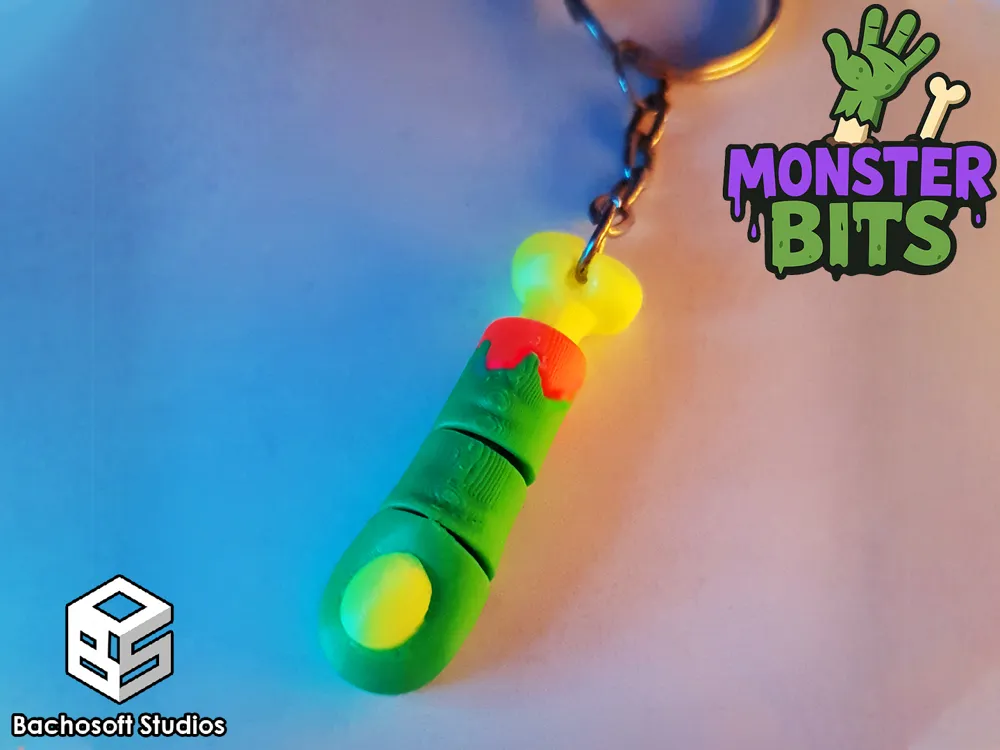 Monster Bits | Articulated Zombie Finger Keychain - Free 3D Print Model ...