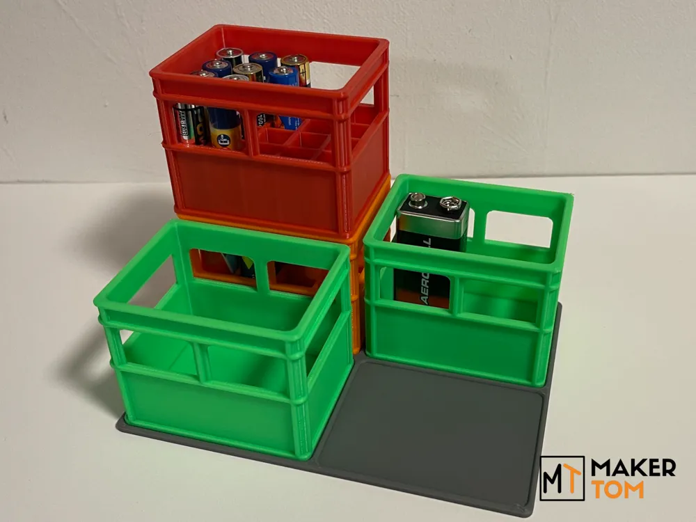 Battery Crate AAA / AA / Box by Maker Tom MakerWorld: Download Free 3D ...