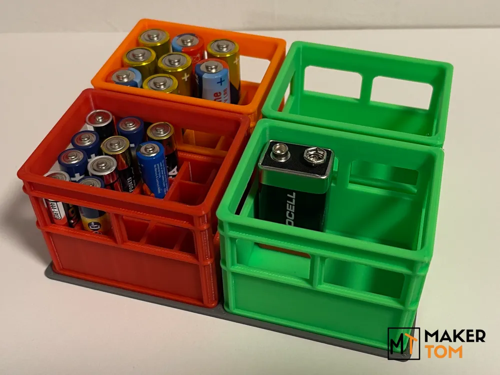 Battery Crate AAA / AA / Box by Maker Tom - MakerWorld
