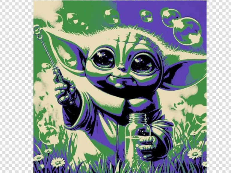 Grogu Bubble HueForge – Chroma Canvas Edition - Free 3D Print Model ...