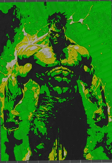 Hueforge Hulk by Litolunar - MakerWorld